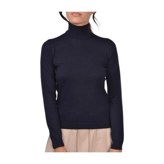 La Fileria Dolcevita Sottogiacca - - Knitwear - Damen - Blau - 2XL