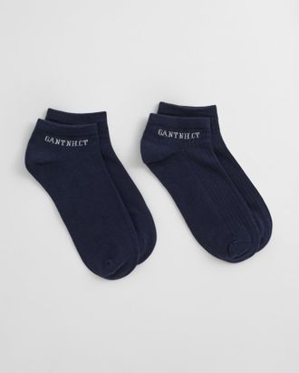 GANT Herren 2er-Pack Knöchelsocken (43-45) CLASSIC Blau