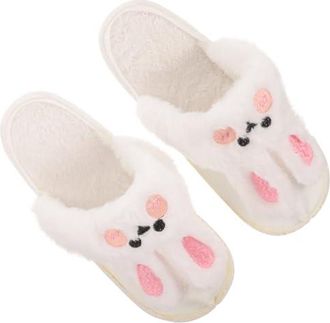 Supvox Semelles DHiver Amovibles en Peluche pour Sabots Doublure Chaude et Moelleuse Motif Lapin Taille 38/39 Semelles Chaudes pour Maison et Hiver