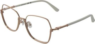 Guess Ros&eacute;gold Metall Square Optische Rahmen - - Accessories - Damen - Rosa - ONE SIZE