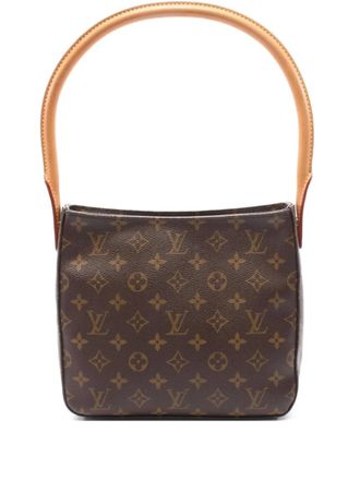 Louis Vuitton sac porté épaule Looping MM Monogram (2002) - Marron