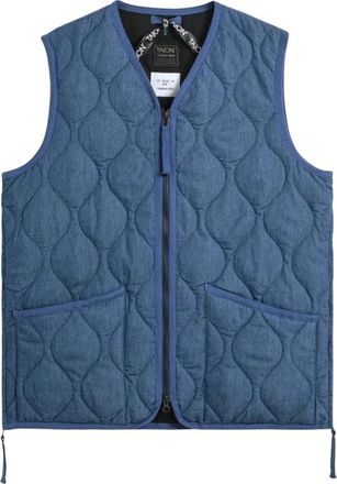 TAION Military Zip V Neck Daunenweste (Hardshell) - - Jackets - Herren - Blau - XL