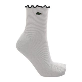 Lacoste Chaussettes &agrave; Volants Lot de 2 - Femme - Sous-v&ecirc;tements - Blanc - Taille: M