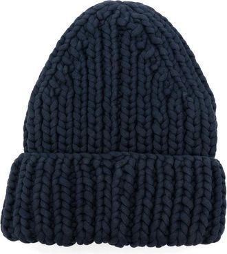 Charles Jeffrey Loverboy 062130404 Logo-Patch Knit Beanie - Navy