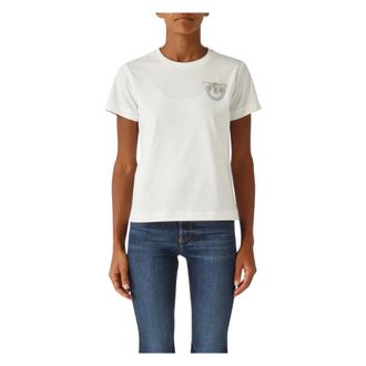 Pinko Pinko, Femme, Tops, Blanc, Taille: 38 FR Nambrone T-Shirt