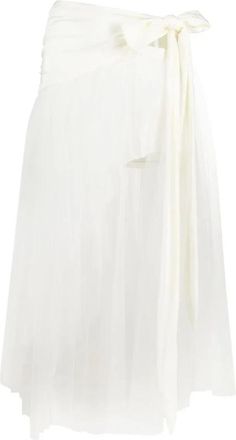 Philosophy di Lorenzo Serafini Femme, Jupes, Blanc, Taille: 34 FR Midi Skirts