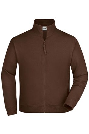 James & Nicholson Sweatjacke French Terry - Hochwertige Sweatjacke f&uuml;r Damen und Herren | Farbe: brown | Gr&ouml;sse: 3XL