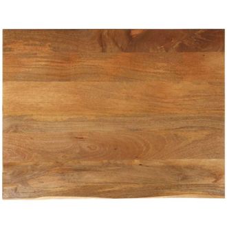 vidaXL Dessus de table &agrave; bord vivant 110x80x3,8cm bois massif manguier vidaXL