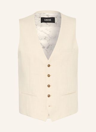 Cinque Cinque Anzugweste Civitra Regular Fit weiss