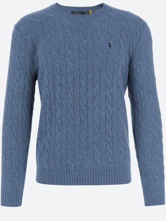 Polo Ralph Lauren Pull en maille torsad&eacute;e en laine et cachemire Polo Ralph Lauren