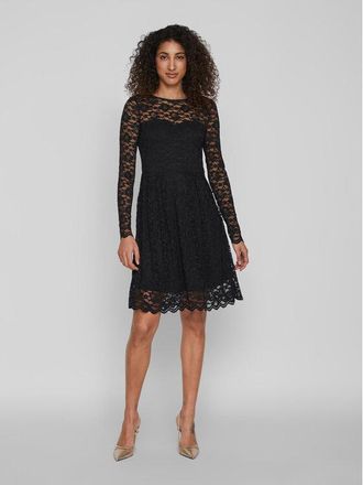 Vila Coctailkleid Kalila 14078211 Schwarz Regular Fit