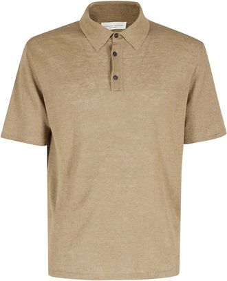 Roberto Collina Homme, Tops, Brun, Taille: L Polo Pique