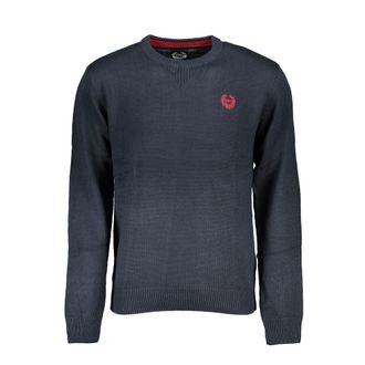 Gian Marco Venturi Gianmarco Venturi Blauer Baumwollpullover f&uuml;r Herren