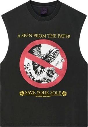 Deus Homme, Tops, Noir, Taille: XL Save Your Sole Muscle