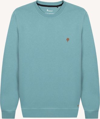Faguo Sweat col rond bleu clair coton - DONZY