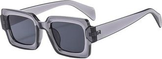Generic Lunettes De Soleil Carr&eacute;es Dext&eacute;rieur For Hommes Et Femmes, For Les Vacances, D&eacute;placements, La Conduite(Gray)