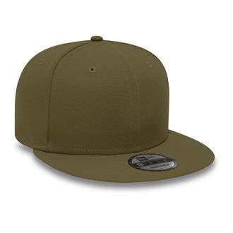 New Era 9Fifty Snapback Cap Olivgr&uuml;n Tonal Blank - Unisex Cap ohne Logo - One-Size