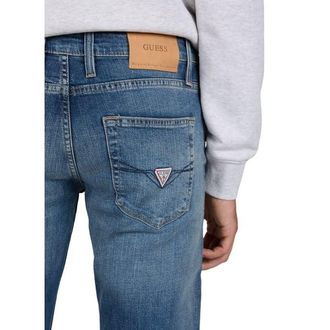 Guess Jean slim en coton m&eacute;lang&eacute;
