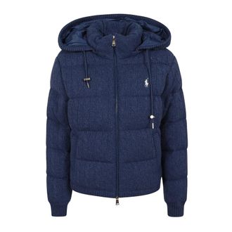 Ralph Lauren Cable-Knit Steppjacke - - Jackets - Damen - Blau - M