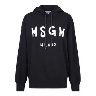 Msgm Msgm, Femme, Sweatshirts et sweats &agrave; capuche, Noir, Taille: 38 FR Mdm515 Sweat &agrave; capuche