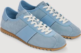 Sandro Baskets basses en cuir et su&egrave;de