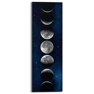 Reinders Wandbild, Die Position des Mondes, Home Office, Bilder, Wanddeko, Room Decor, MDF, Schwarz, 90 x 30