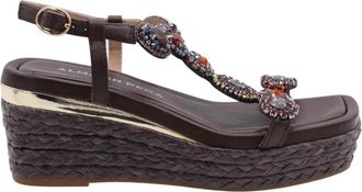 Alma En Pena Alma EN Pena, Femme, Chaussures, Brun, Taille: 41 EU Dille Wedge Sandal