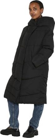 Noisy May Veste Longue Tally Femme Manteau dhiver noir M 100% Polyester