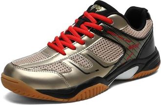 Generic Qynthra Chaussures dentra&icirc;nement Homme Femme Basses Indoor Semelle amortie Maintien s&eacute;curis&eacute; pour mouvements Flexibles,BlackGold,43 EU