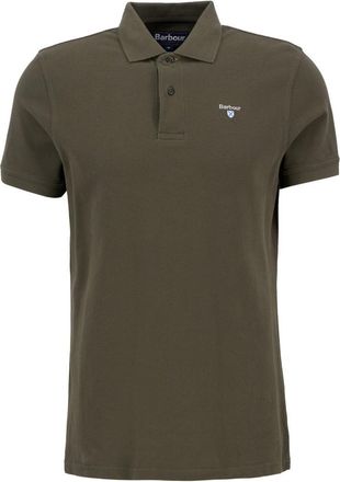 Barbour Piqu&eacute;-Poloshirt mit Logo-Stickerei, Tailored Fit in