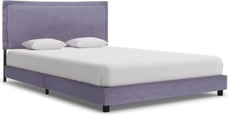 vidaXL Bettgestell Hellgrau Stoff 140x200 cm Vidaxl