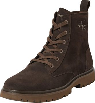 Calvin Klein Jeans Herren Mid Boot Stiefel Eva Boot Mid Laceup Iconic zum Schn&uuml;ren, Braun (Triple Slate Black), 40