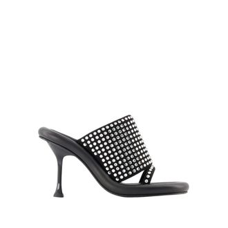 J.W.Anderson Crystal Mules - Schwarzes Leder - - Shoes - Damen - Schwarzk - 40 EU