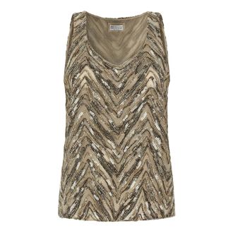 Brunello Cucinelli Damen, Oberteile, Beige, XLGr&ouml;&szlig;e