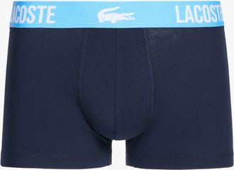 Lacoste Lot de trois boxers en coton m&eacute;lang&eacute;