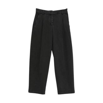 Via Masini 80 Cropped Hosen - - Trousers - Damen - Schwarzk - L