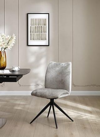 Bisley Easy Meet F Drehbarer Besucherstuhl, Schwarz pulverbeschichtetes Sterngestel, Mit Kunststoffgleitern, Farbe: 744 portland