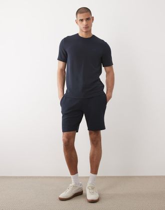 HUGO BOSS Short confortable c&ocirc;tel&eacute; densemble - Bleu marine