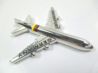 Generic Flughafen Frankfurt Magnet Metall Souvenir Germany Flugzeug Airport Aircraft