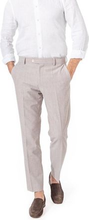 HUGO BOSS Herren Hose beige meliert Slim Fit