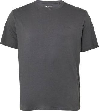 s.Oliver T-Shirt im Big Size Fit mit Label-Detail