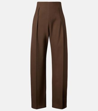 Khaite Pantalon droit Somera en laine vierge
