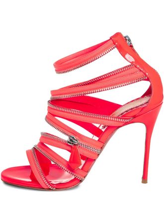 Christian Louboutin sandales Unzip 100 mm - Rose