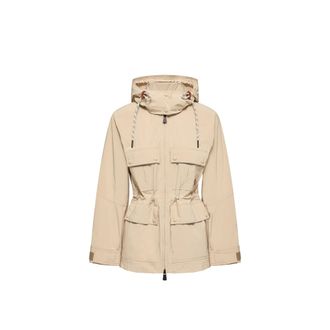 Moncler Moncler Lerozel Hooded Field Jacket, Women, Beige, Size: 00
