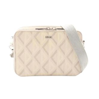 Dior Sac bandouli&egrave;re Pre-owned Messenger Pouch CD Diamond Toile enduite - Homme - Pre-owned - Beige - Taille: ONE Size