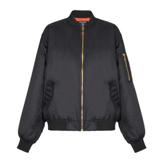 Balmain Homme, Vestes, Noir, Taille: M Bomber imprim&eacute; en nylon