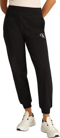 Calvin Klein Damen Jogginghose Monologo mit Gummizug, Schwarz (Ck Black), 3XL