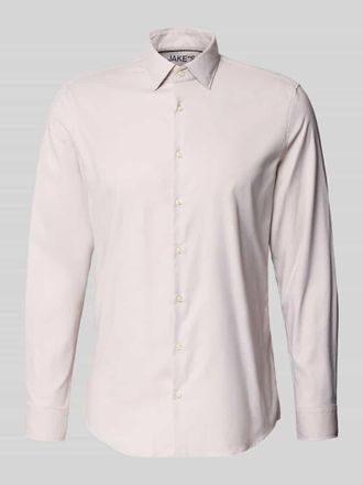 Jake*s Slim Fit Business-Hemd mit Kentkragen