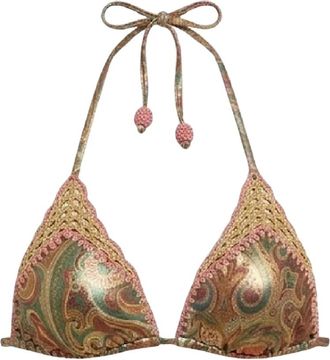 Del Maar Femme, Maillots de bain, Brun, Taille: 38 FR Awasi Triangle Bikini Top