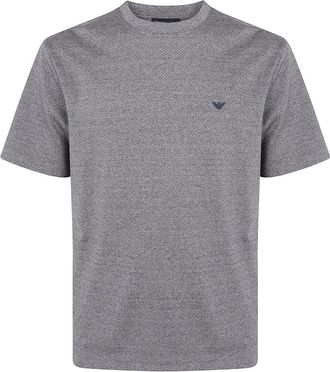 Emporio Armani Homme, Tops, Gris, Taille: L T-shirt classique &agrave; col rond